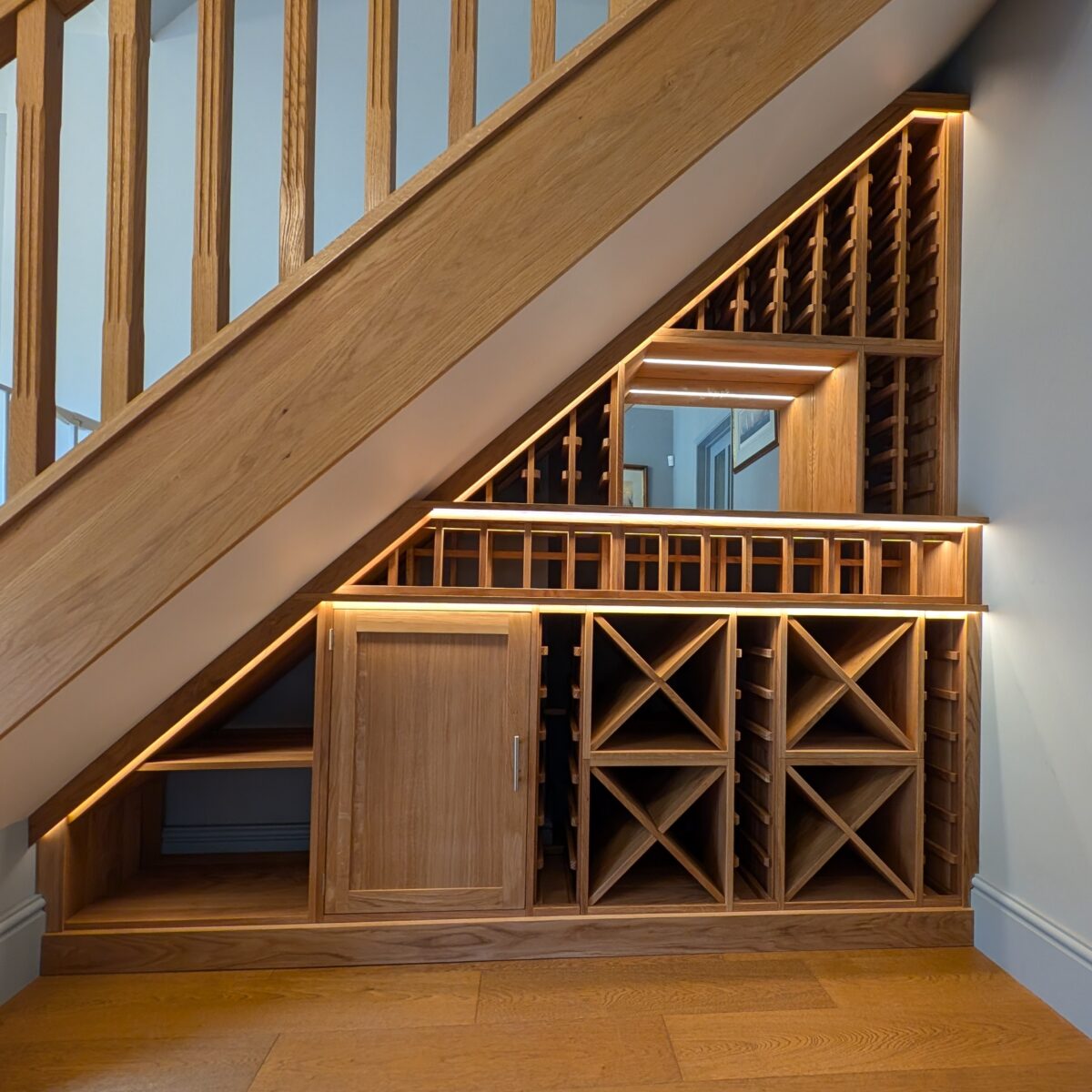 Recent Classic Under Stair Wine Cellar Project | Wine Racks UK